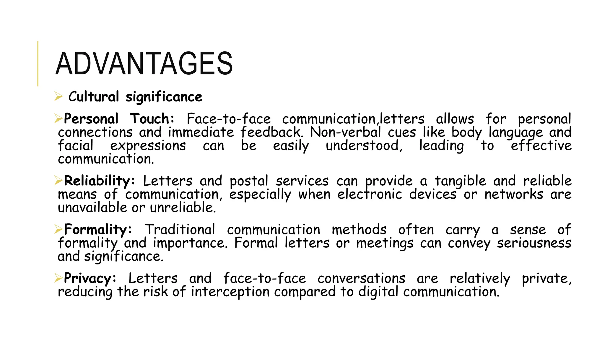 Traditional Methods of Communication | PPTX