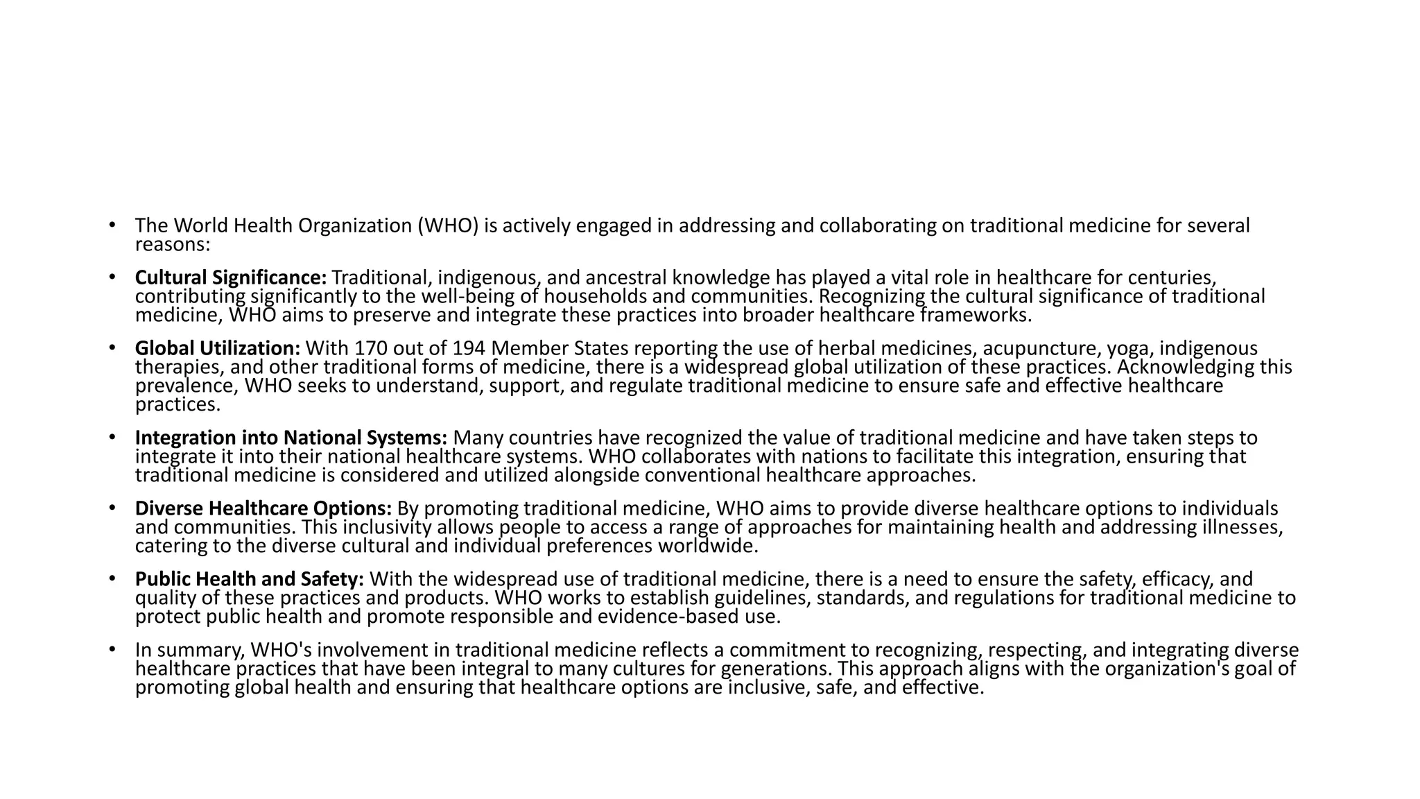 Traditional medicine and safety of traditional medicine.pptx | Holistic ...