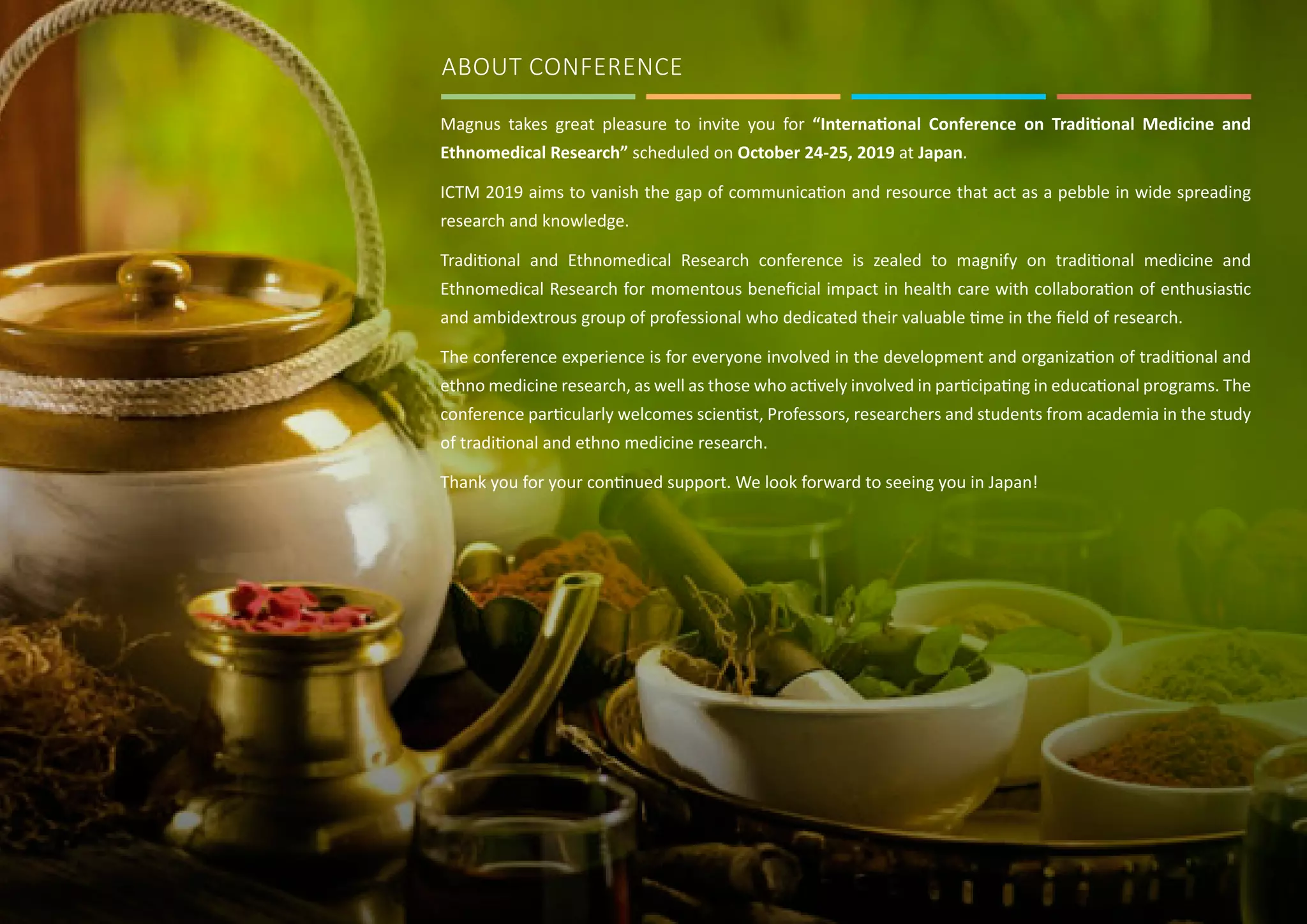 International Conference on Traditional Medicine and Ethnomedical ...