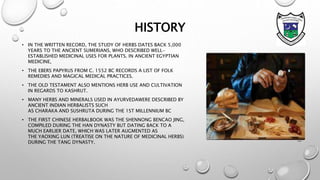 Traditional medicines to fight against diseases | PPTX