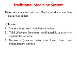 Traditional medicine system eitk Engineering second year R-19 common to ...