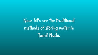Traditional methods of water storage | PDF