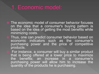 Traditional models of Consumer Behaviour | PPTX