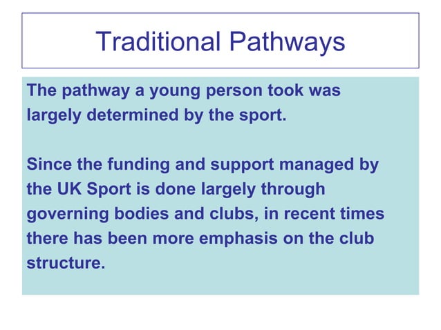 Traditional pathways | PPT