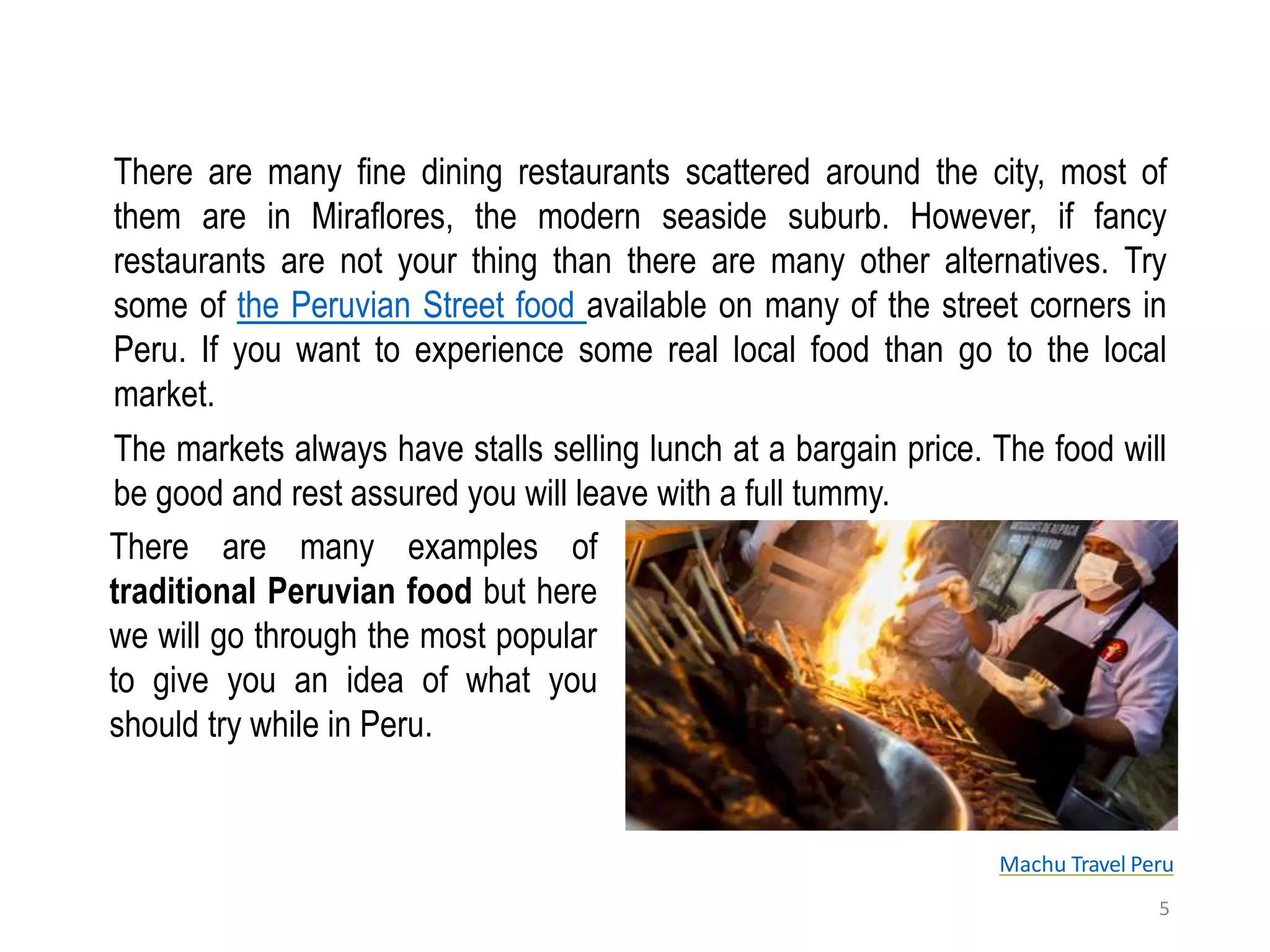 Traditional Peruvian Food | PPTX