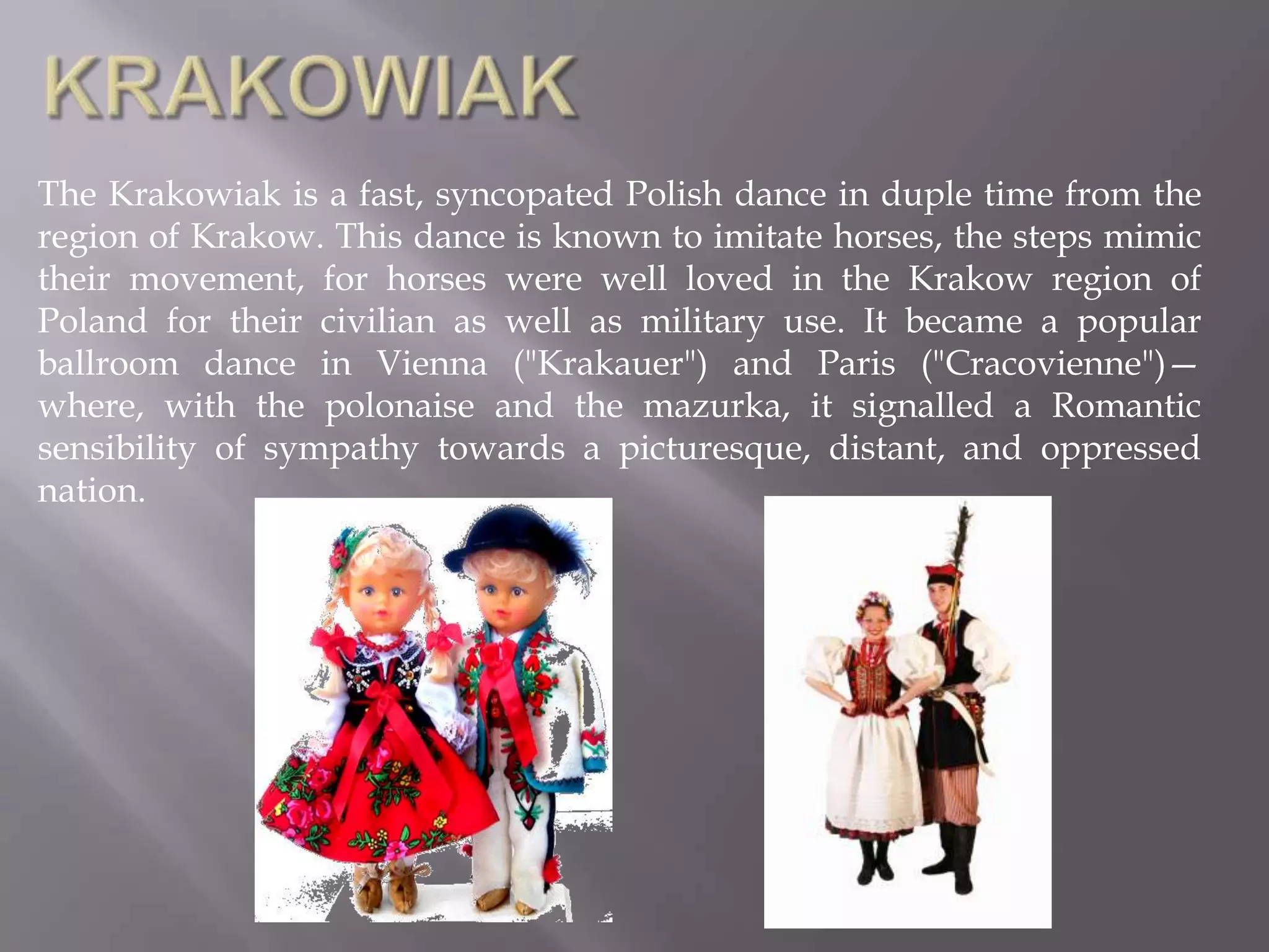 Traditional polish dances presentation | PPTX