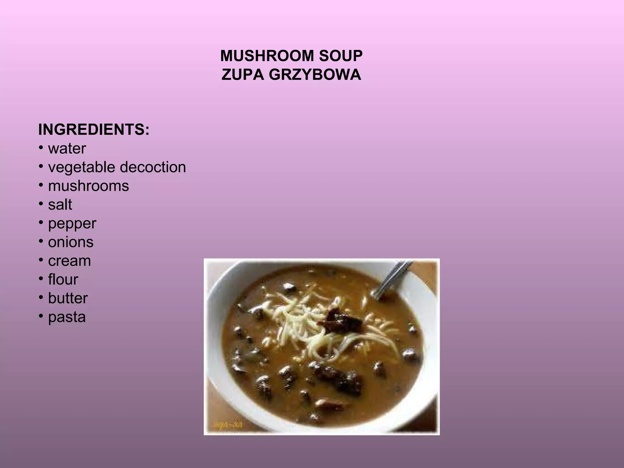 Traditional Polish dinner | PPS