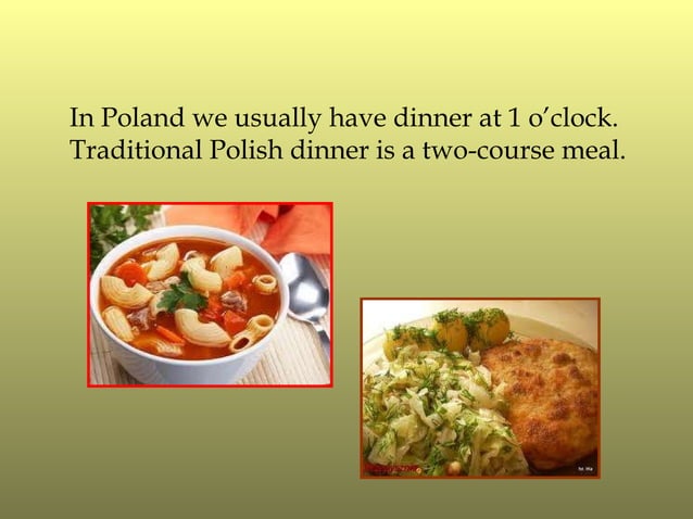Traditional Polish dinner | PPT
