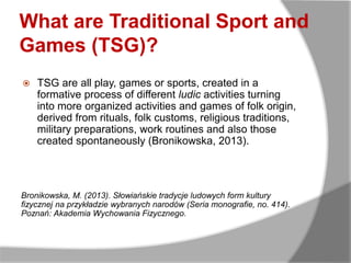 Traditional polish sports and games in theory | PPTX
