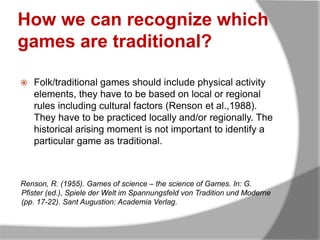 Traditional polish sports and games in theory | PPTX