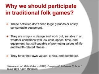 Traditional polish sports and games in theory | PPT