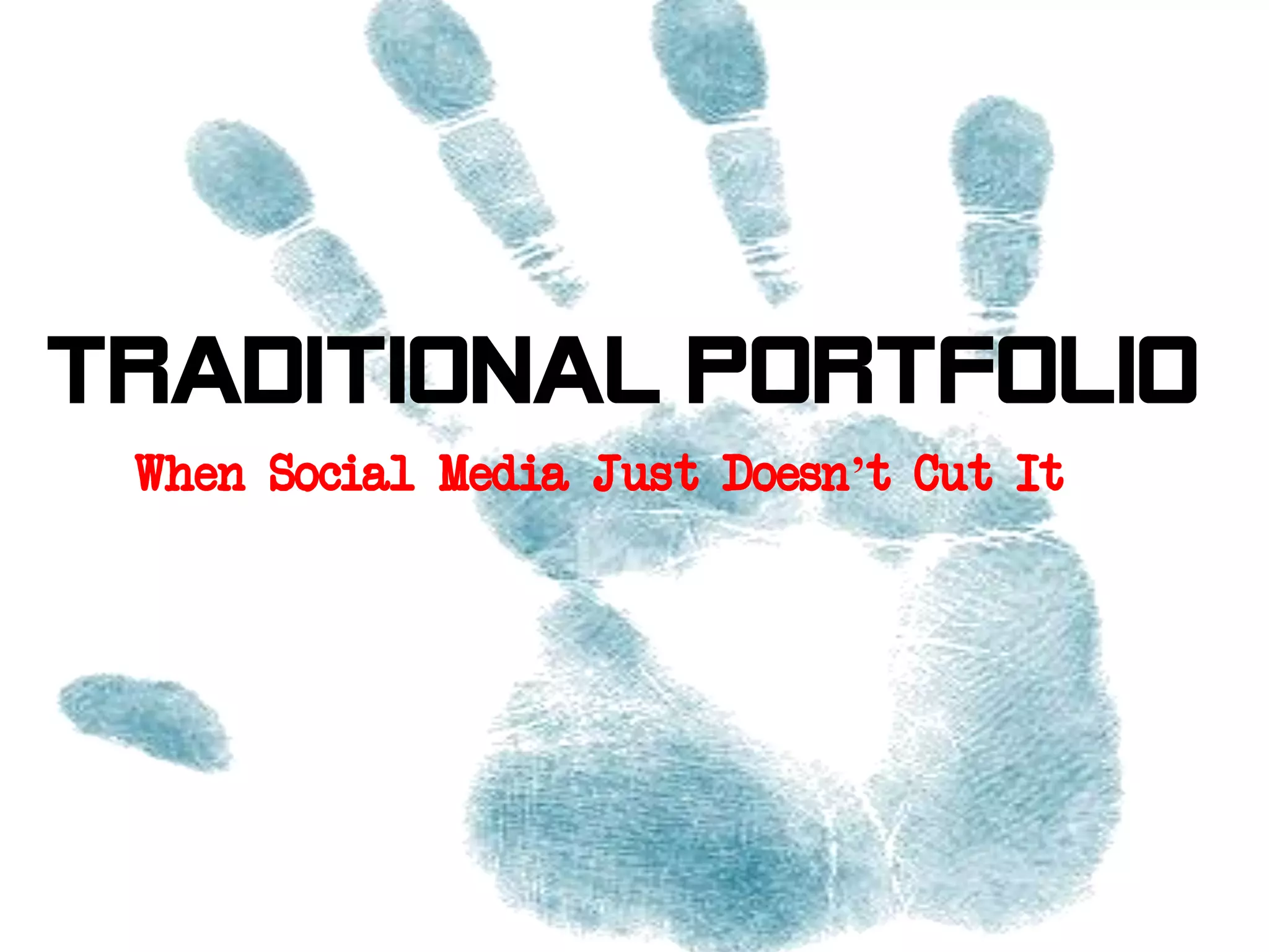 Traditional portfolios | PDF