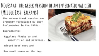 Traditional presentation styles of food | PPT