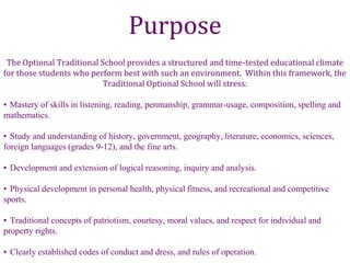 Traditional program | PPTX