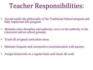 Traditional program | PPTX