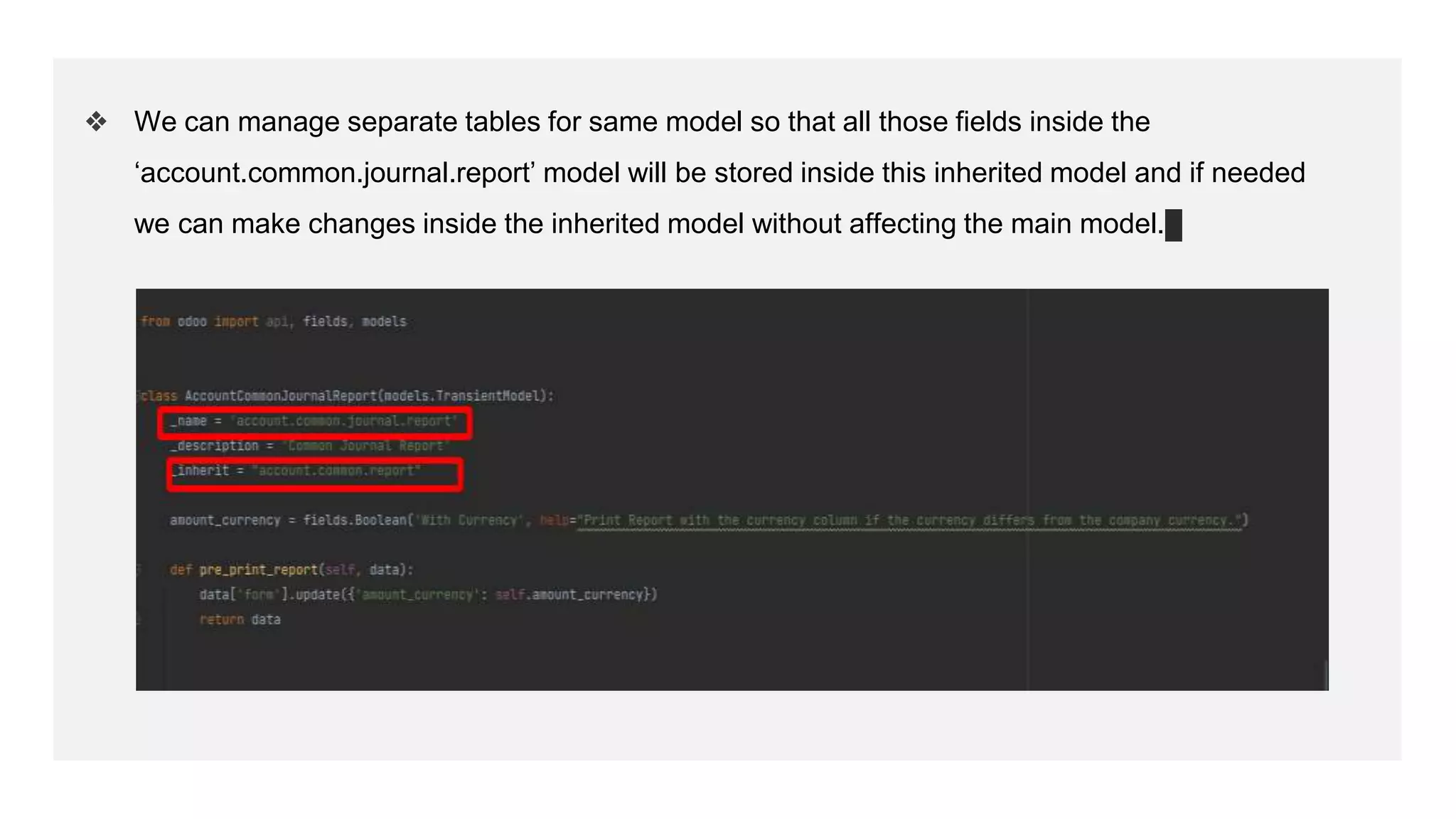 Traditional Prototype Inheritance in Odoo 15 | | PPT