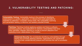 Traditional Reconnaissance and Attacks, Malicious Software, Defense in Depth, Preventive ...