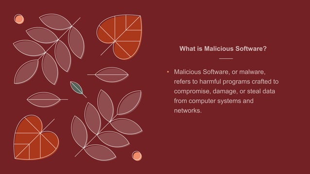 Traditional Reconnaissance and Attacks, Malicious Software, Defense in ...