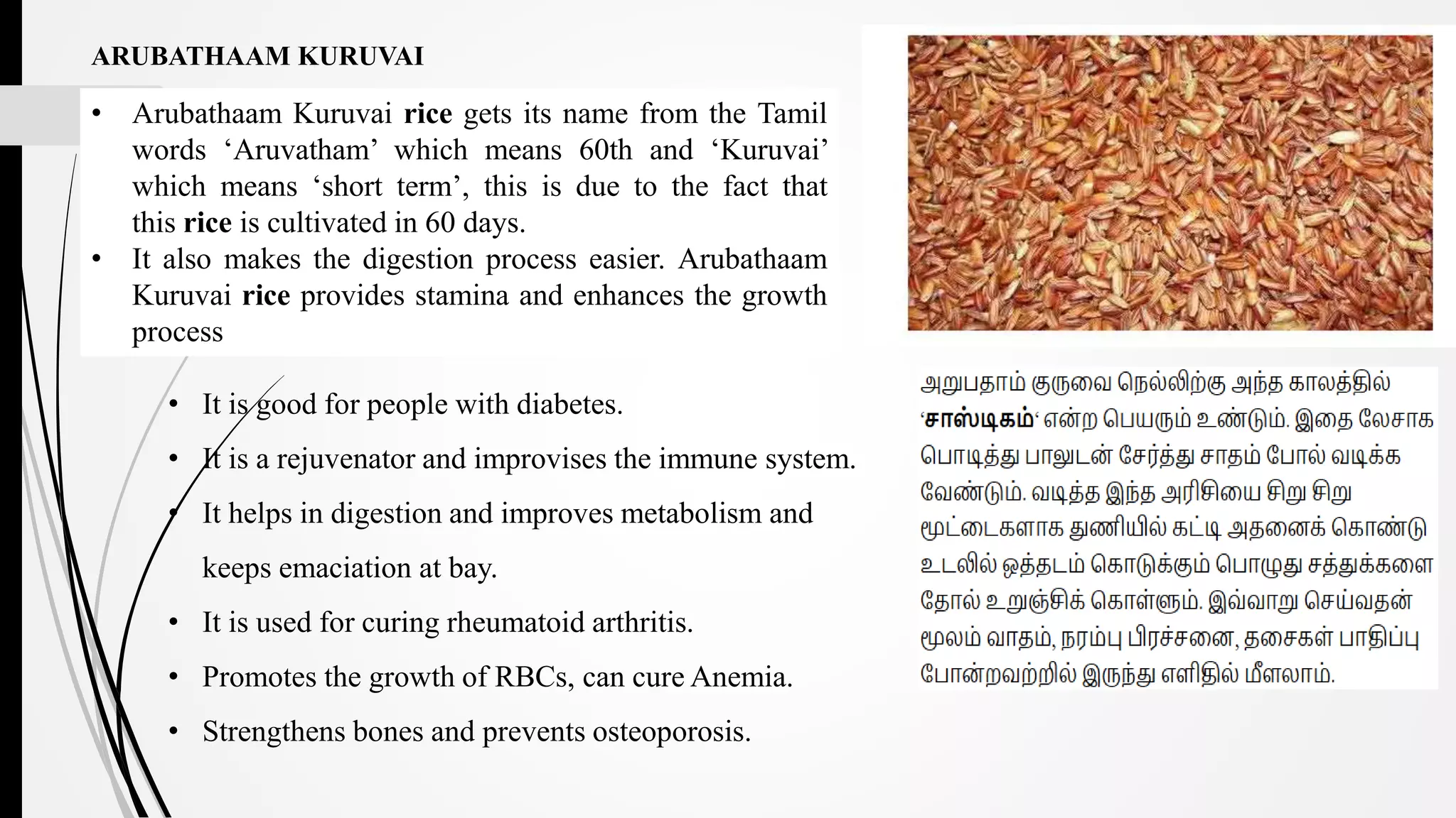 Traditional Rice Varieties In Cauvery Delta Zone Pptx