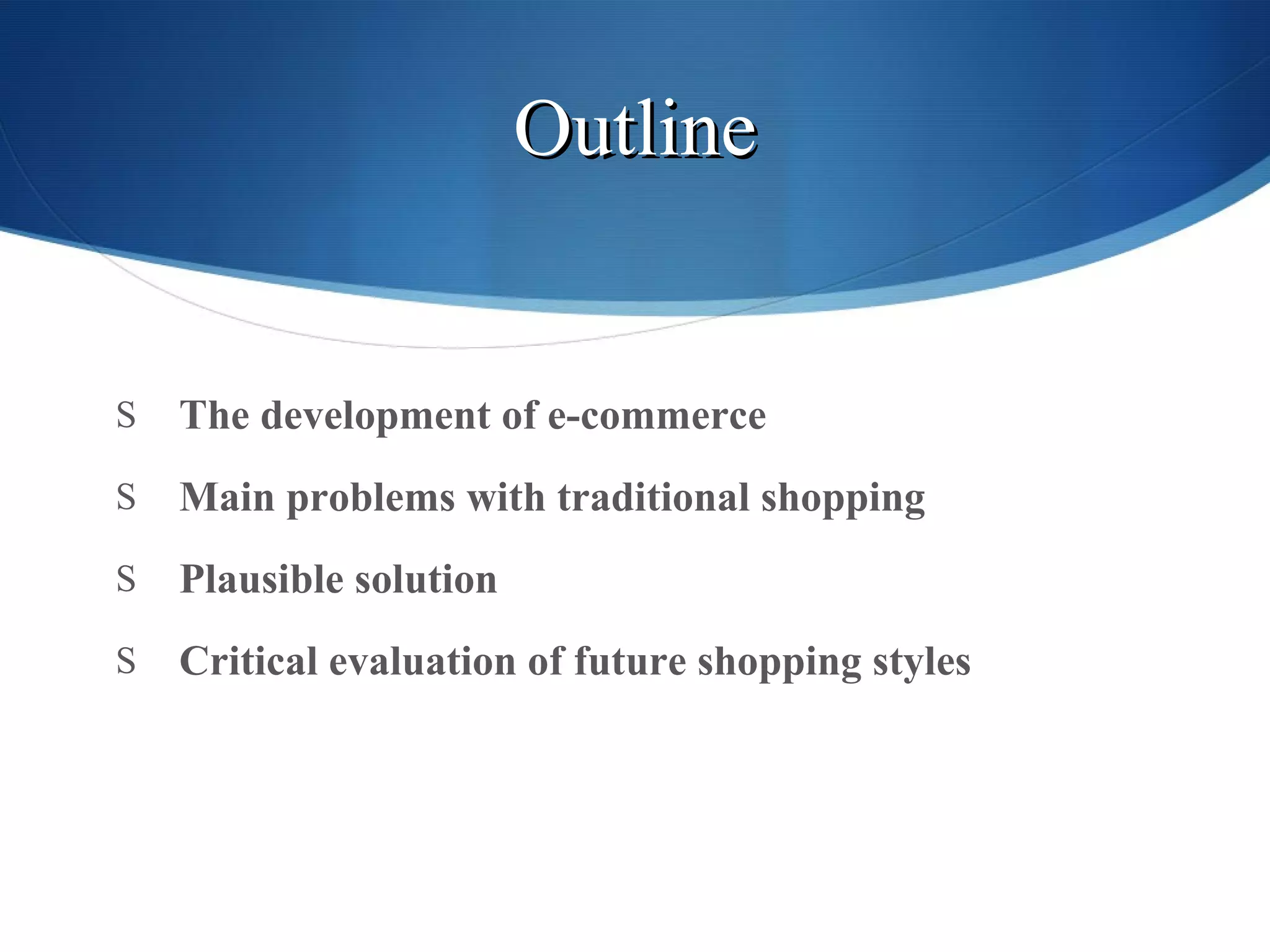 The impact of e-commerce on traditional shopping | PPT