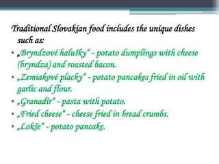 Traditional slovak food | PPT