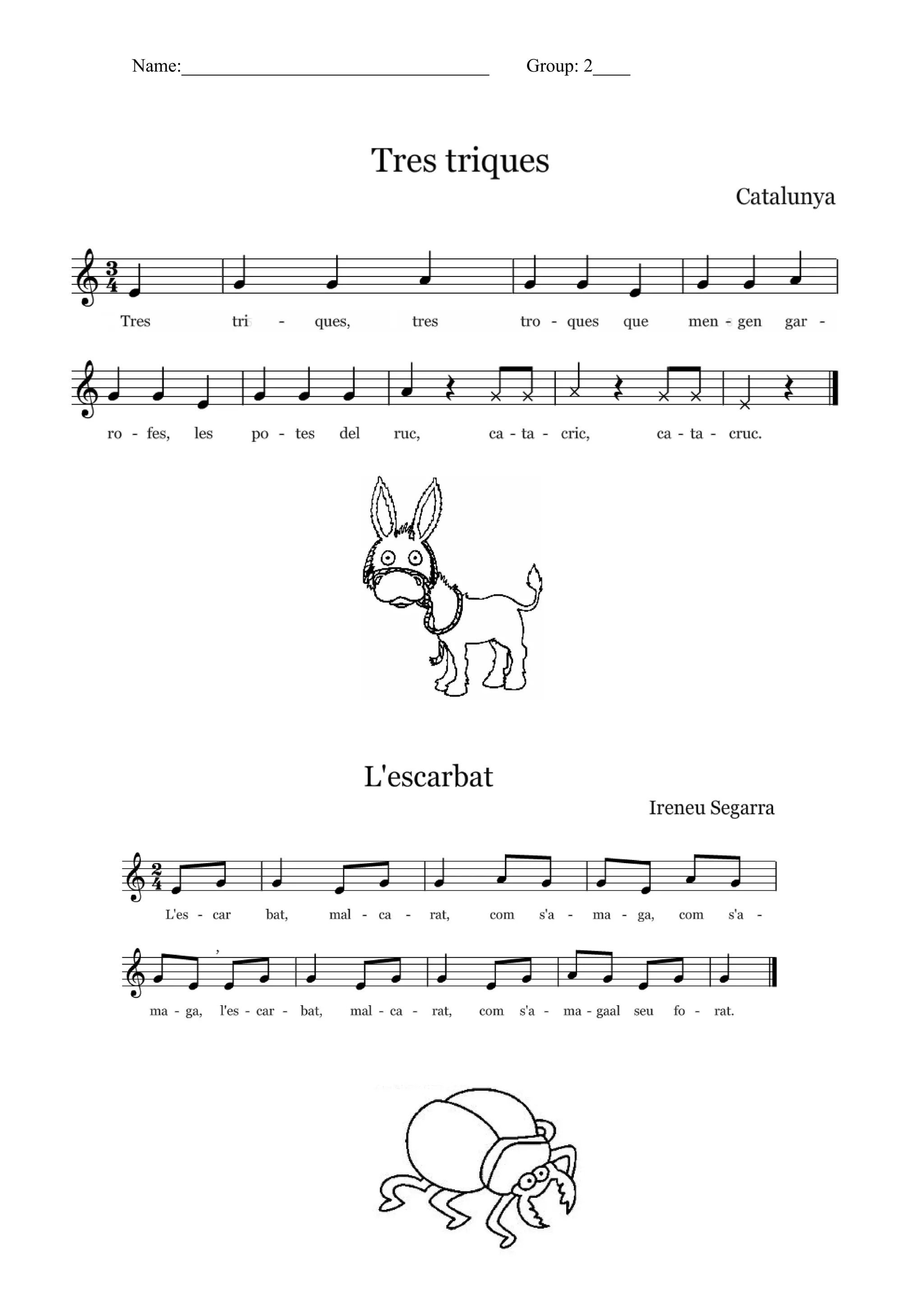 Traditional songs | PDF