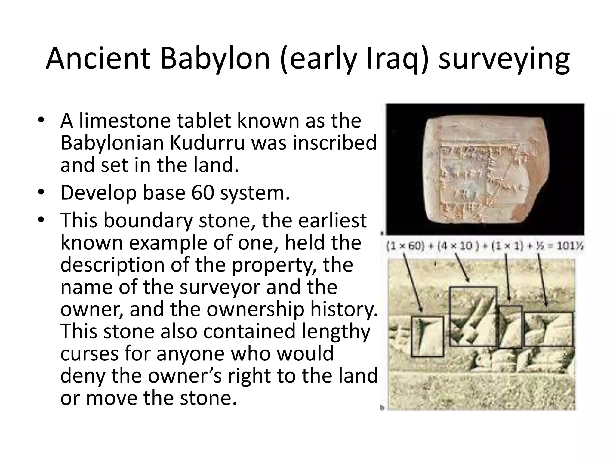 Traditional surveying techniques (introduction to civil engineering) | PPTX