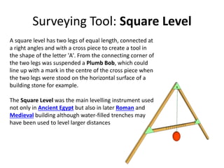 Traditional surveying techniques (introduction to civil engineering) | PPTX