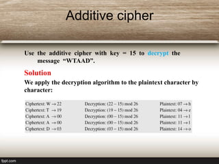 Traditional symmetric-key cipher | PPT