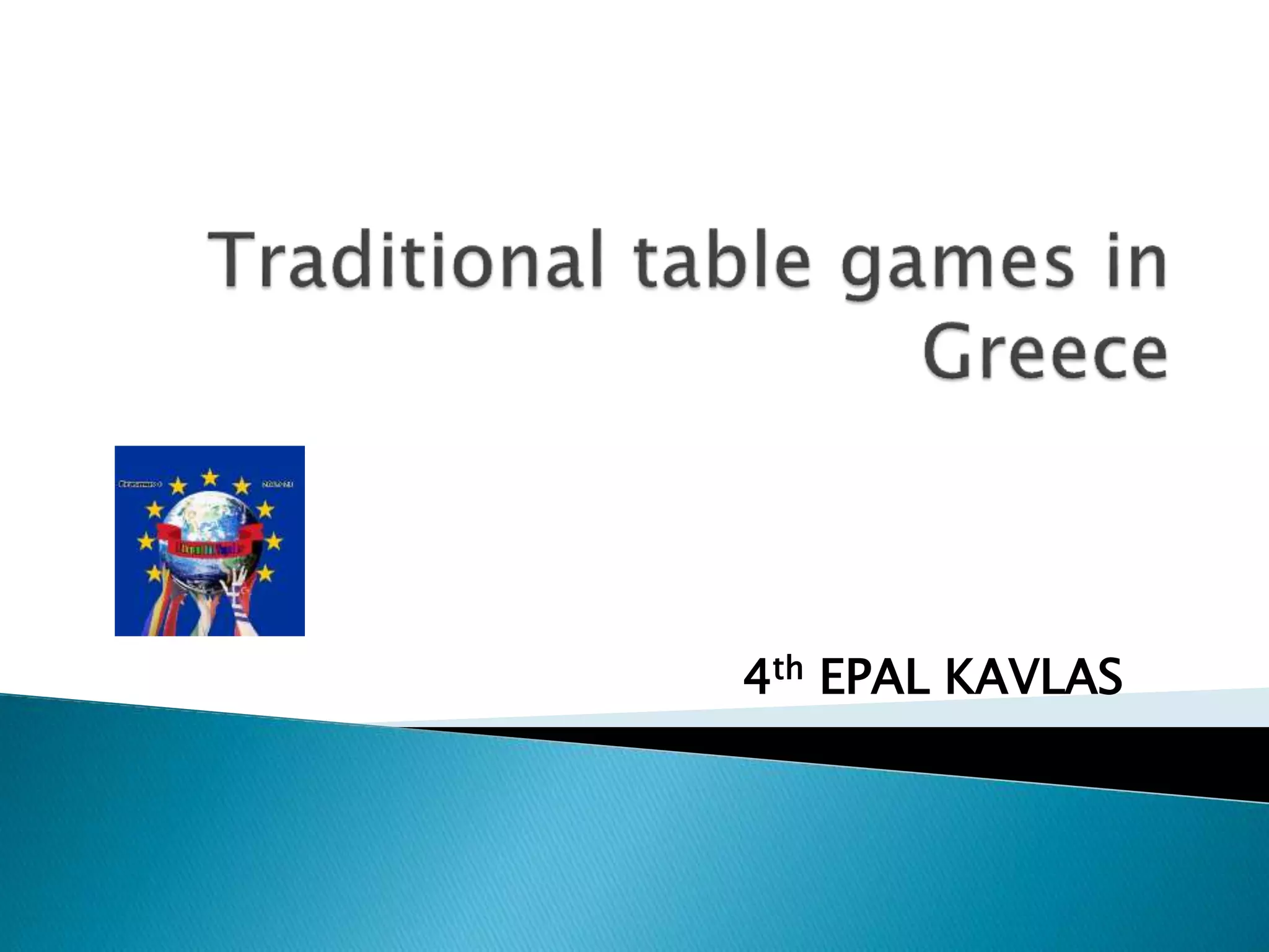 Traditional table games in greece | PPT