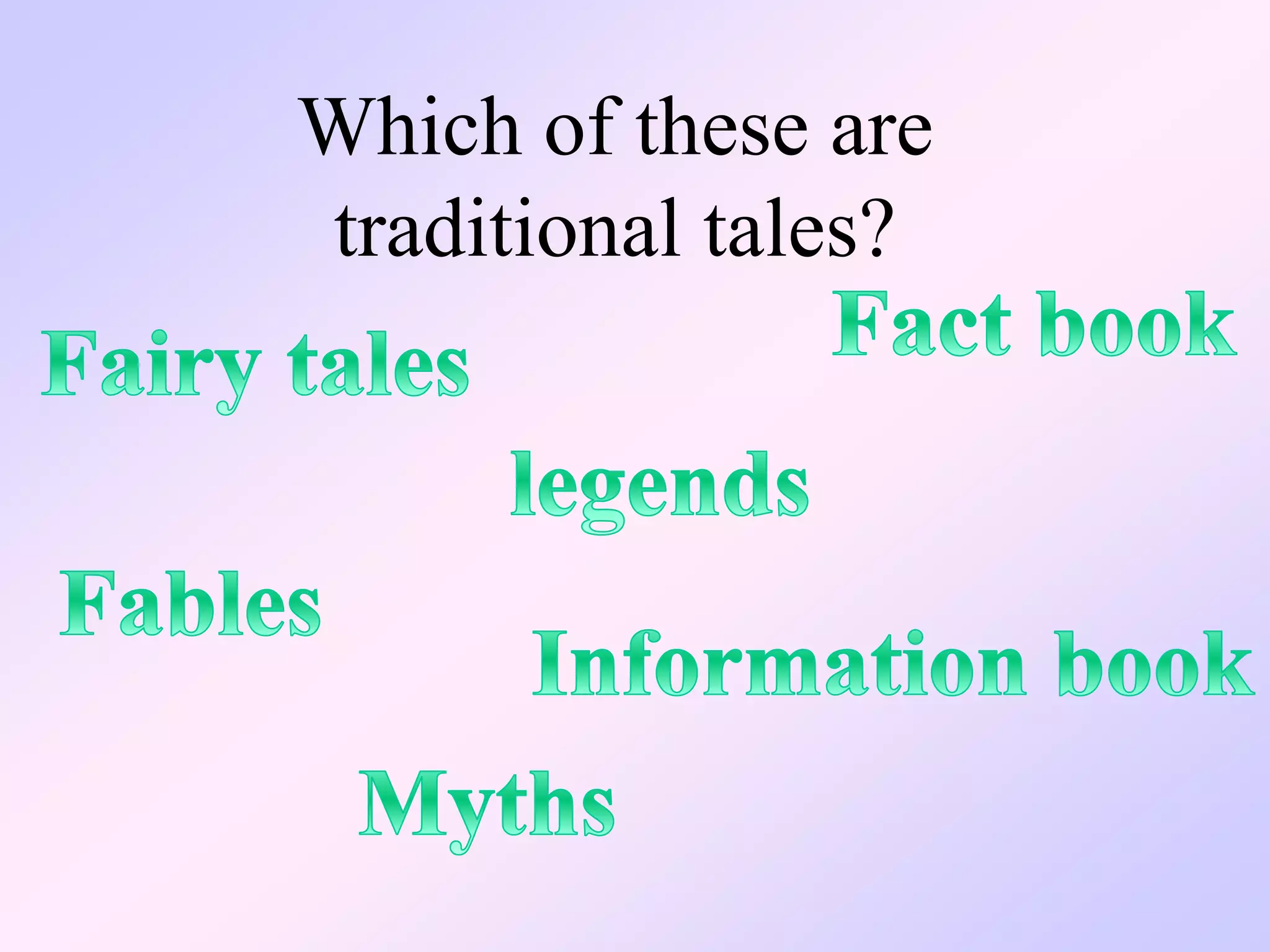 Traditional tales lesson 1 ppt | PPT