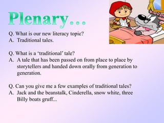 Traditional tales lesson 1 ppt | PPT
