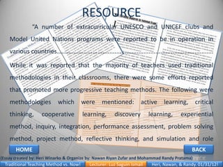 Traditional Teaching Method vs Now | PPSX