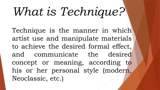 Traditional Technique used in Philippine Contemporary Art.pptx | Needlework | Arts and Crafts