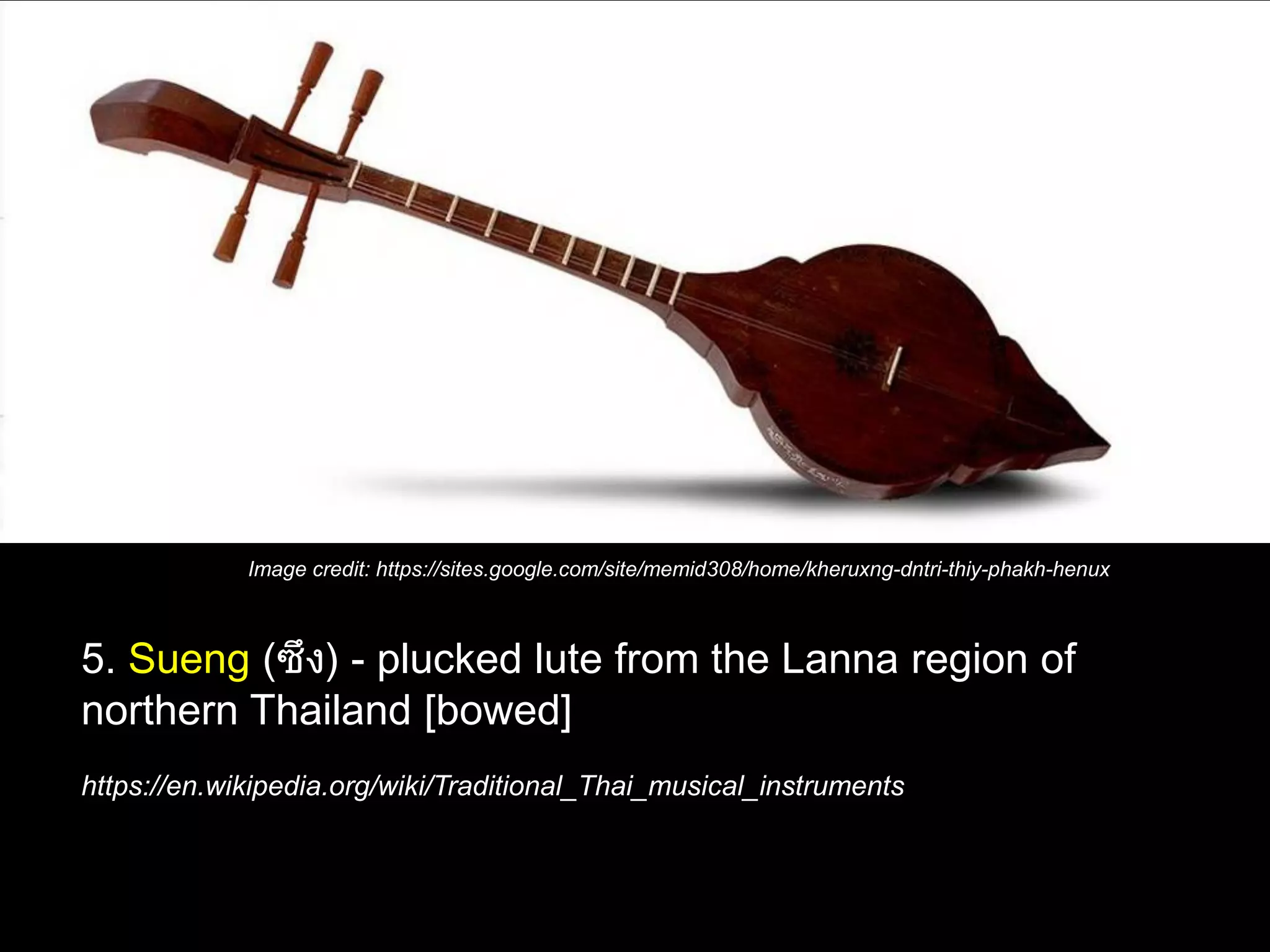 Traditional Thai Musical Instruments (1/ 2) | PDF