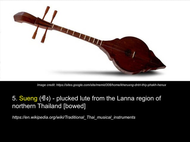 Traditional Thai Musical Instruments (1/ 2) | PDF