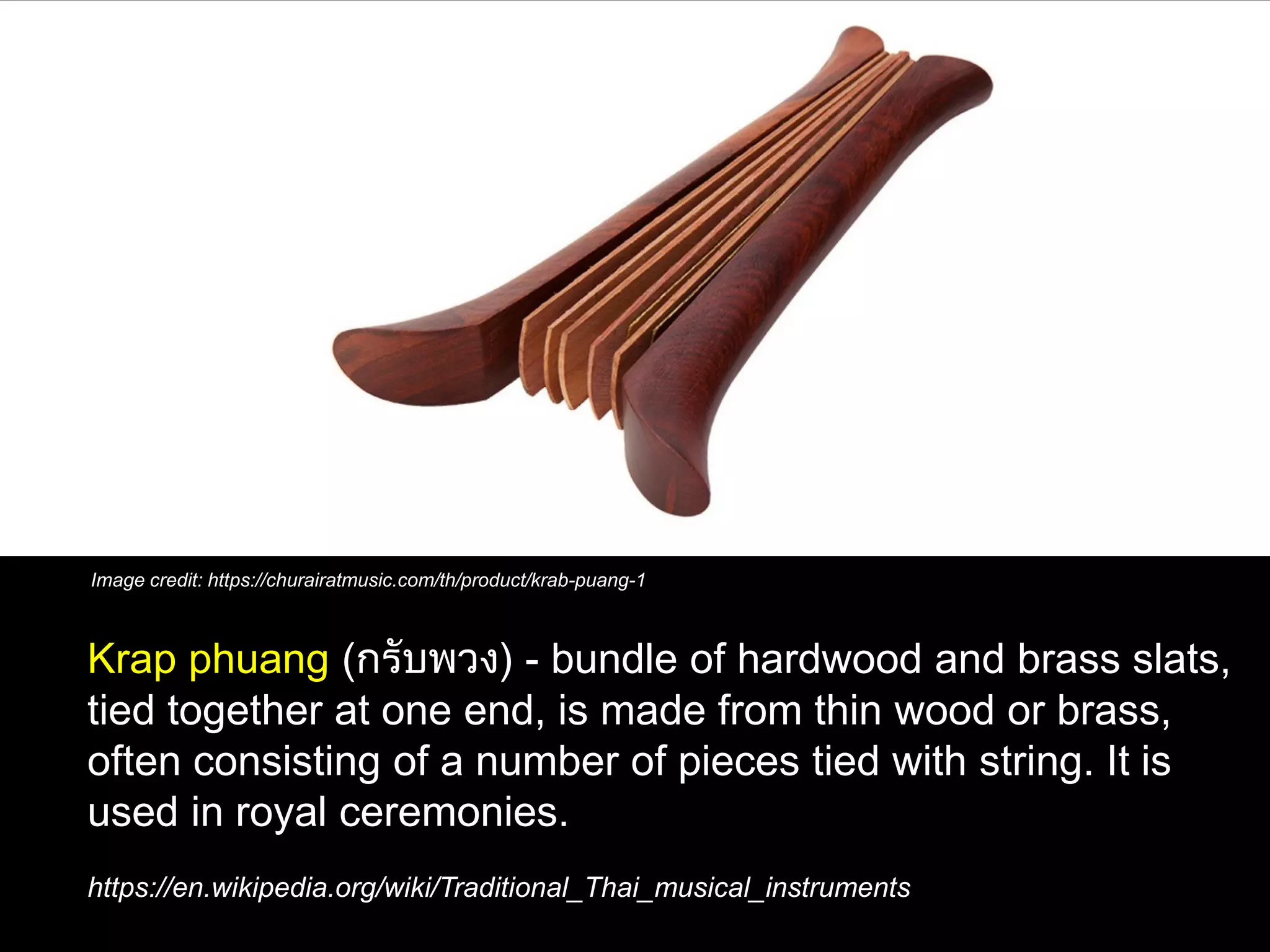 Traditional Thai Musical Instrument 2/2 | PDF