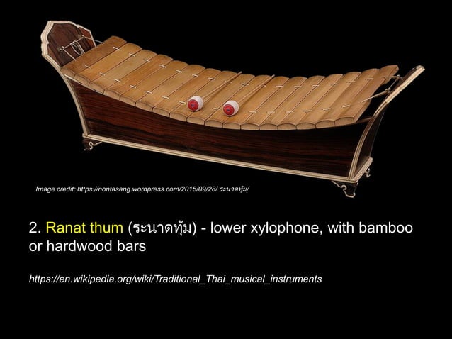 Traditional Thai Musical Instrument 2/2 | PDF | Music | Entertainment