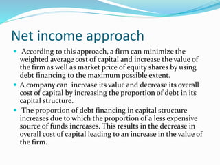 Traditional theory of capital structure | PPTX