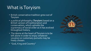 Traditional toryism | PPT