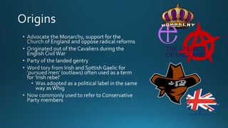 Traditional toryism | PPT