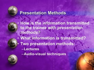Traditional training methods | PPT