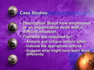 Traditional training methods | PPT