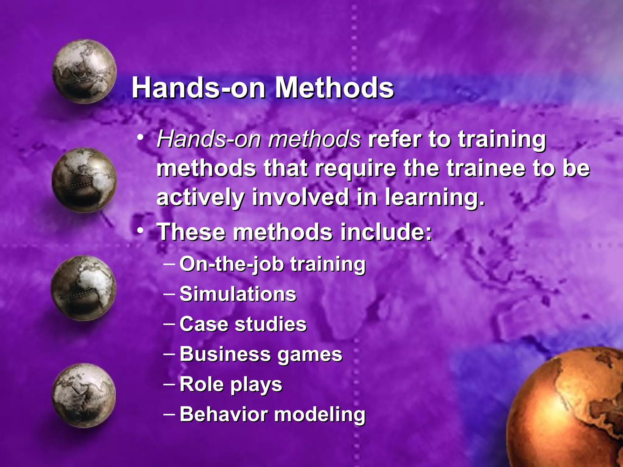 Traditional training methods | PPT
