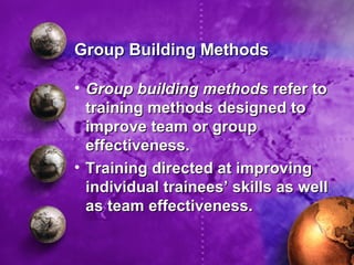 Traditional training methods | PPT