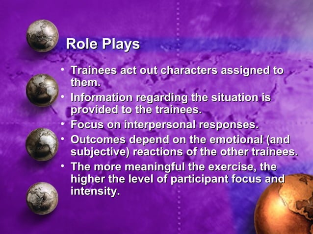 Traditional training methods | PPT | Business | Business and Finance