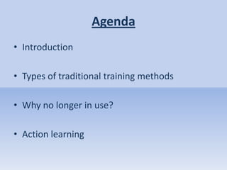 Traditional Training Methods | PPTX