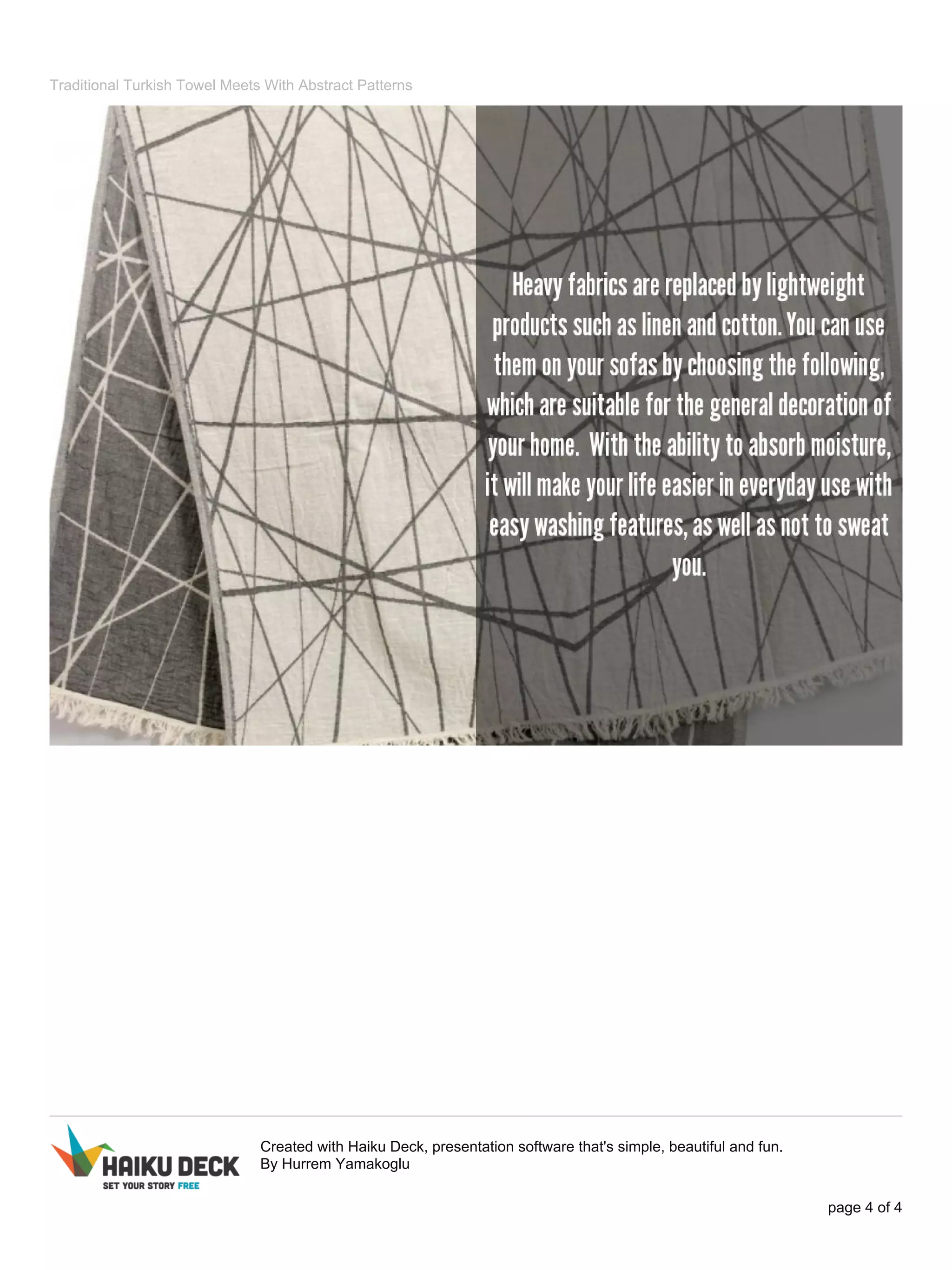 Traditional Turkish Towel Meets With Abstract Patterns | PDF