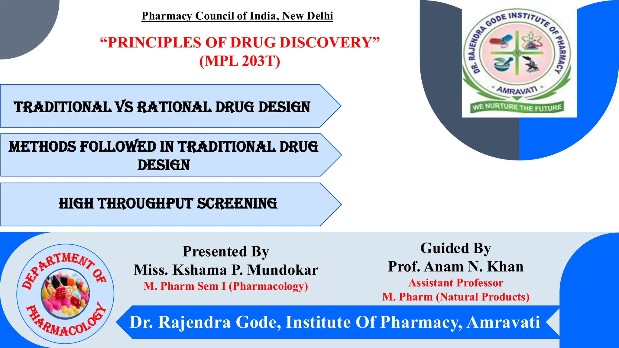 Traditional Vs Rational Drug Design, Methods followed in Traditional ...