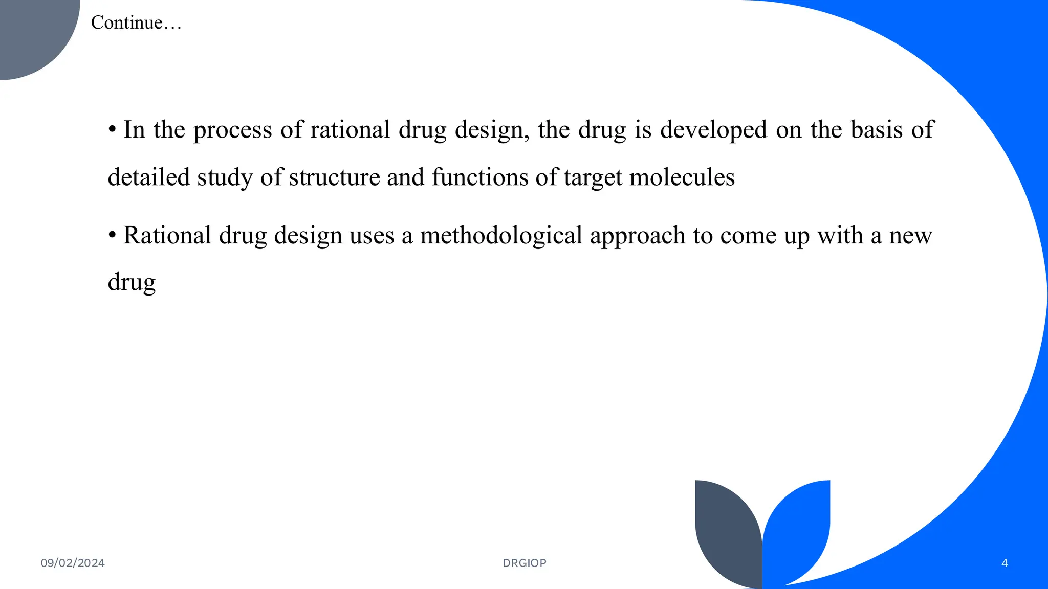 Traditional Vs Rational Drug Design, Methods followed in Traditional ...